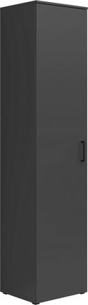 CARRYHOME Mehrzweckschrank, Graphit, Kunststoff, 5 F&auml;cher, 45x195x40 cm, FSC MIX, erweiterbar, stehend, Waschk&uuml;che, Mehrzweckschr&auml;nke