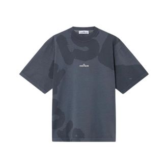 Stone Island Homme, Tops, Bleu, Taille: M Ss T-Shirt