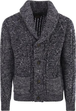 Rakk&igrave; Homme, Pulls, Gris, Taille: L Aran Cardigan