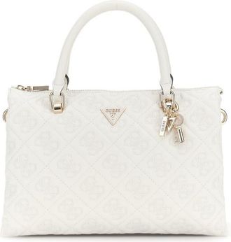 Guess Adelasia Multi Comp Satchel Cream White