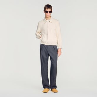 Sandro Blouson zipp&eacute; en coton