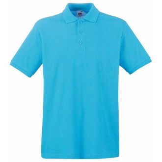 Fruit Of The Loom Polo à manches courtes 100% coton piqué Fruit Of The Loom pour homme (L) (Bleu marine)