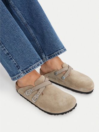 Birkenstock Pantoletten Birkenstock Blair D-Buckle 1032905 Hellbeige