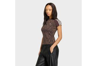 adidas Originals T-Shirt CALI, SCHLANGENPRINT mit Rundhalsausschnitt, in normaler L&auml;nge