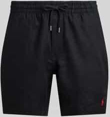 Polo Ralph Lauren Leinenshorts mit Tunnelzugbund und Logo Stitching