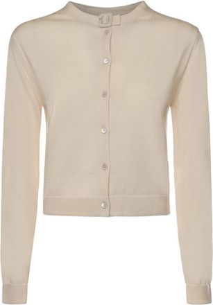 Courr&egrave;ges Femme, Pulls, Beige, Taille: 38 FR Cardigans