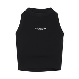 Givenchy Cropped Tank Top - - Tops - Damen - Schwarzk - S