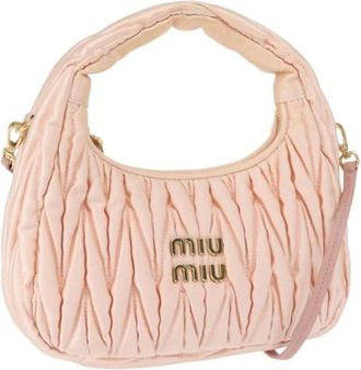 Miu Miu Sac port&eacute; &eacute;paule Pre-owned en satin - Femme - Pre-owned - Rose - Taille: ONE Size