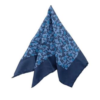 Herm&egrave;s Pre-owned Pocket Scarf (Grape Vines) - - Pre-owned - Damen - Blau - ONE SIZE