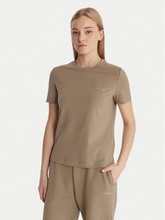 Guess T-Shirt V6RI07 J1314 Beige Regular Fit