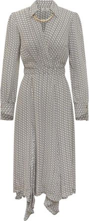 Elisabetta Franchi Femme, Robes, Noir, Taille: 38 FR Robe Chemise en Tissu Georgette