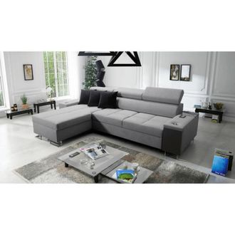 KAISER Bequemes Ecksofa mit Schlaffunktion morena i maxi Sawana Grau Links