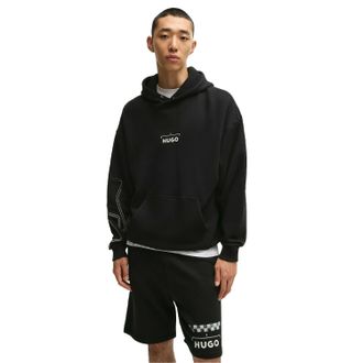 HUGO BOSS Hugo - Doad Kapuzenpullover f&uuml;r Herren, &Uuml;bergro&szlig; (Schwarz)