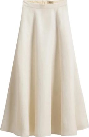 Woolrich Femme, Jupes, Blanc, Taille: 42 FR Maxi Skirt