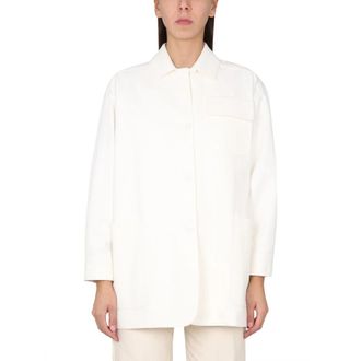Max Mara Klassischer Kragen Button Clo - - Jackets - Damen - Wei&szlig; - XS