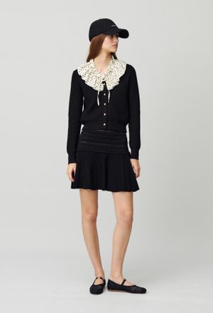 Claudie Pierlot Jupe courte maille fine