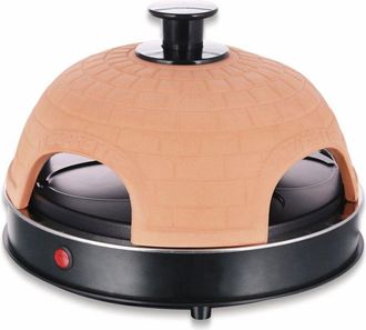 Emerio PO-115985 Pizza und Ofen Hersteller de 4 Pizza(s) 900 w Schwarz, Orange