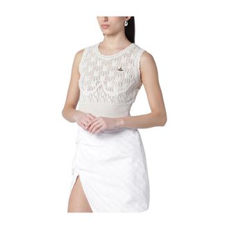 Vivienne Westwood Femme, Pulls, Blanc, Taille: 40 FR Ella Top
