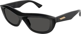 Bottega Veneta Lunettes de soleil carr&eacute;es - unisex - Accessoires - Noir - Taille: 54 MM