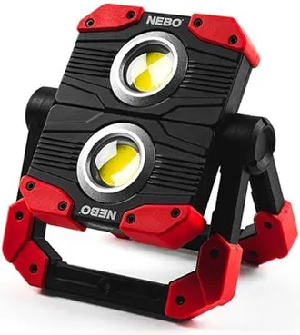 Nebo Omni 2K - Lampe de travail pour les professionnels - Résistante aux chocs et à leau - Avec double sortie COB - Torche portable rechargeable USB-C avec