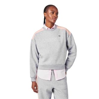 Lacoste Sweatshirt f&uuml;r Damen, leger (Silber)