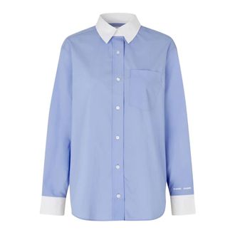 Sams&oslash;e & Sams&oslash;e Damen, Blusen & Hemden, Blau, XLGr&ouml;&szlig;e