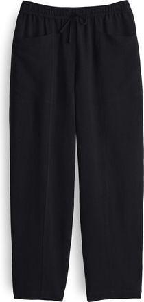 OPUS Damen Jogpants | City Pants MYHA TRAVEL Relaxed aus Leinen-Mix Black, 34