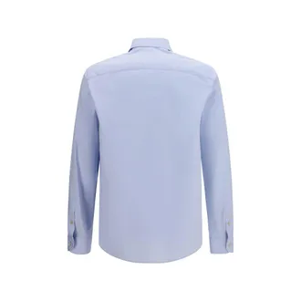Valentino Garavani Mens Blue Cotton Dress Shirt