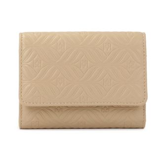 Kazar Brieftasche aus Leder gepr&auml;gt mit dem Muster des Unternehmens - - Accessories - Damen - Beige - ONE SIZE