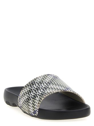 Burberry Mens Multicolor Polyurethane Slides Shoe