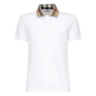 Burberry Homme, Tops, Blanc, Taille: M Polo Chemises