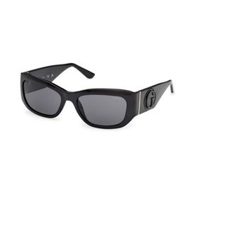 Guess Femme, Accessoires, Noir, Taille: 56 MM Lunettes de soleil rectangulaires