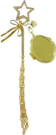 Generic Porte-cl&eacute;s baume &agrave; l&egrave;vres - Pochette de rangement en maille, porte-cl&eacute;s avec miroir, pour femmes, filles, adolescents, sac &agrave; main, portefeuille, salle