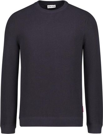 Joop Herren Pullover blau Baumwolle unifarben