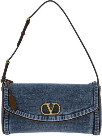 Valentino Garavani Femme, Sacs, Bleu, Taille: ONE Size DeVain Small Shoulder Bag