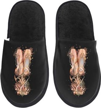Generic L&eacute;g&egrave;re Pantoufles &agrave; Hiver Peinture &agrave; laquarelle de chaussons de ballet Chausson Maison Chaud Chaussons pour Homme pour Homme Ext&eacute;rieur Femme M