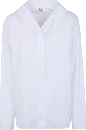 Toteme Femme, Blouses et Chemises, Blanc, Taille: 38 FR Sharp Poplin Shirt