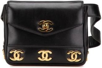 Chanel Pre-owned Cuir sacs-chanel - Femme - Pre-owned - Noir - Taille: ONE Size