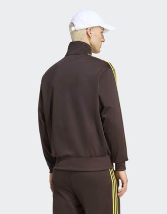 adidas Originals Firebird - Veste de surv&ecirc;tement - Caf&eacute; aurore et citron vert d&eacute;lav&eacute;-Marron
