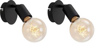 Briloner Wandleuchte Innen schwenkbar, Vintage, E27 Fassung, max. 60 Watt, Wandlampe innen, Wandstrahler, Wandlicht, Wandbeleuchtung, Schlafzimmer, Flurlampe, 