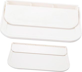 DOITOOL 2 St&uuml;ck Teiliges Faltbares Wandregal Klein Selbstklebend Platzsparend Faltbar f&uuml;r Badaufbewahrung Handtuch Seifenhalter ohne Bohren L&ouml;sung f&uuml;r Kleine 