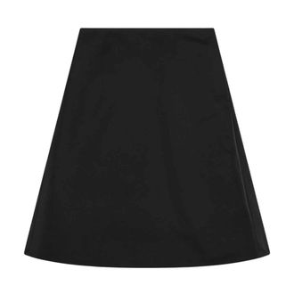 Alexander McQueen Schwarzer Ausgestellter Midi-Rock - - Skirts - Damen - Schwarzk - S