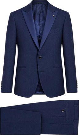 Luigi Bianchi Mantova Homme, Costumes, Bleu, Taille: M Single Breasted Suits