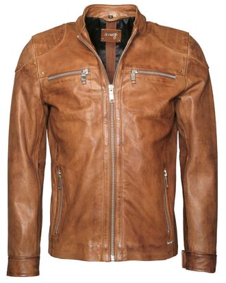 Maze Herren Lederjacke Flint Brown M