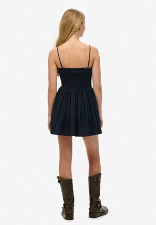 Superdry Sommerkleid BRODERIE CAMI MINI DRESS mit sch&ouml;ner Lochstickerei