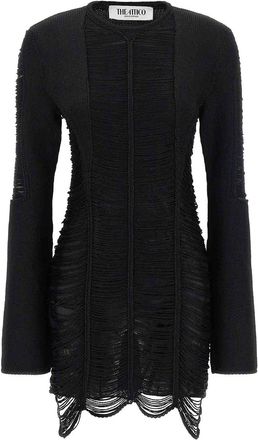 The Attico Robe Au Genou - Noir