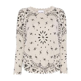 Kujten Cashmere Strick Crew Neck Pullover - - Knitwear - Damen - Beige - S