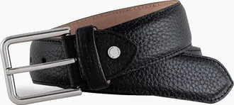 Le Tanneur Ceinture homme avec boucle carrée Charles en cuir grainé