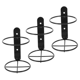 Hemobllo 3 St&uuml;ck Wandmontierte Einzel Weinflaschenhalter aus Metall Modernes Schwarzes Weinregal f&uuml;r K&uuml;che und Esszimmer Platzsparender Wand Weinflaschenhalter