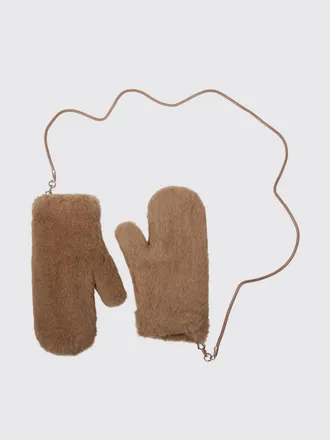 Max Mara Handschuhe von aus edlem Kamelhaar-Seidengemisch mit Karabiner